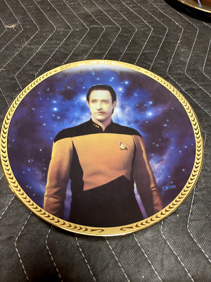 LT. Commander Data Star Trek TNG Collector Plate Hamilton Next Gen 1993 ...
