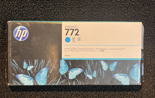 GENUINE HP 772 New 300ml Cyan Ink Cartridge CN636A Date: March 2025 | eBay