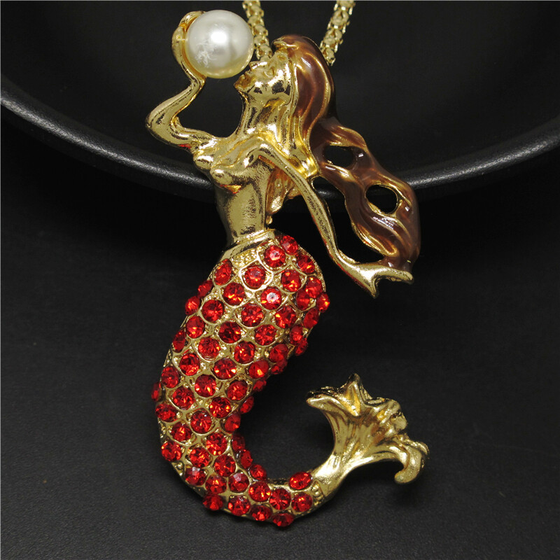 Mermaid Crystal Pendants