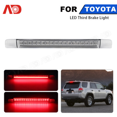 For 2010-2023 Toyota 4 Runner Clear Red LED Third 3rd Tail Brake Light ...