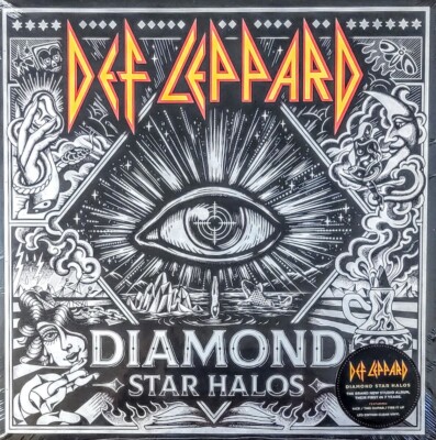 DEF LEPPARD DIAMOND STAR HALOS - CLEAR VINYL 2-LP SET " NEW, SEALED ...
