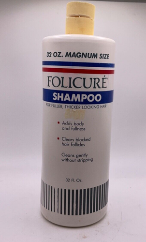 Folicure Shampoo For Fuller Thicker Looking Hair 32 oz Magnum Size ...