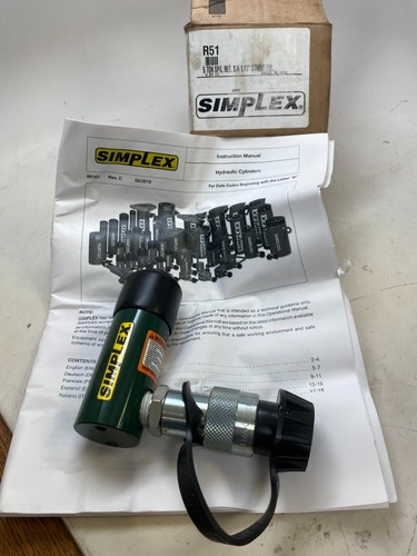 NEW R51 SIMPLEX, 5 TON 1.13" STROKE S/A SPRING RETURN CYLINDER | eBay