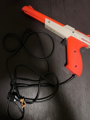 1985 Original Nintendo NES Gray and Orange Zapper Pistol Gun Controller ...
