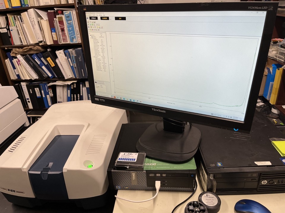 JASCO V-670 UV-VIS-NIR Spectrophotometer, PC & SW, COMPACT, WIDE & FAST ...