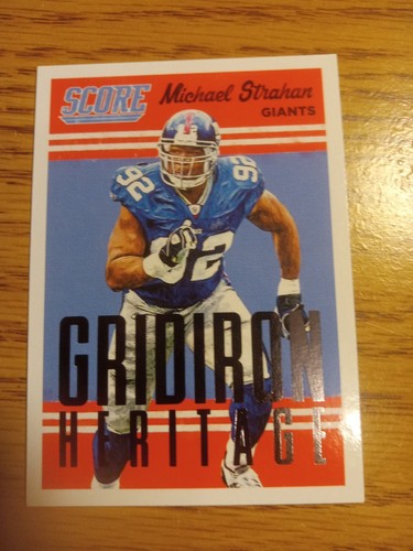 2015 Score Gridiron Heritage Michael Strahan #22 | eBay
