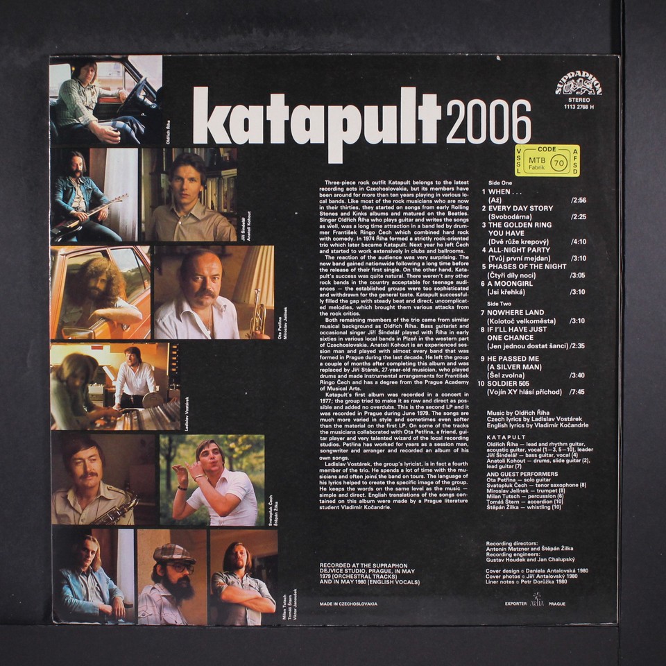 KATAPULT: 2006 SUPRAPHON 12" LP 33 RPM Czech Republic | eBay