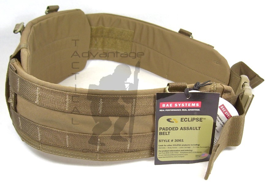 BAE Systems ECLiPSE Padded MOLLE Assault Belt - SM/MD coyote brown USMC ...
