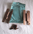 NOS Vintage McKinney flush H hinges hammered copper 3” x 1 1/2” 2 1/2 ...