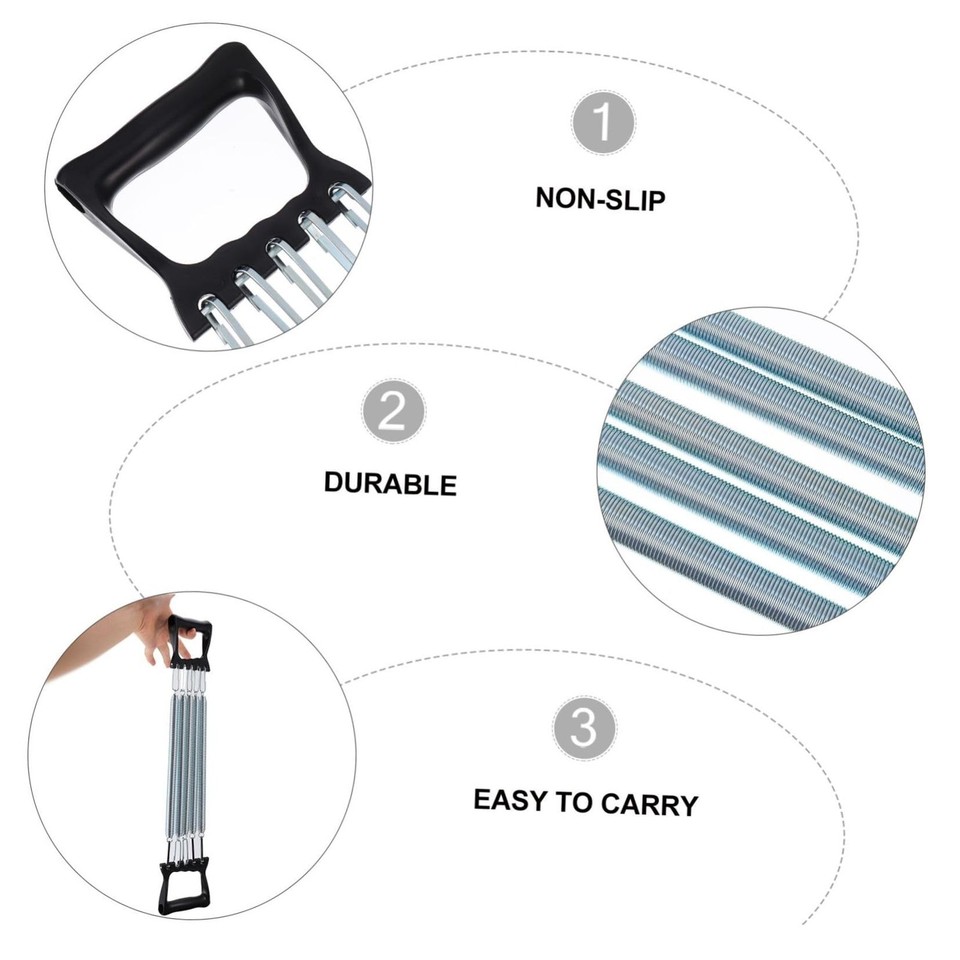 Kisangel 1pc Spring Chest Expander with 5 Springs Arm Muscle Strength ...