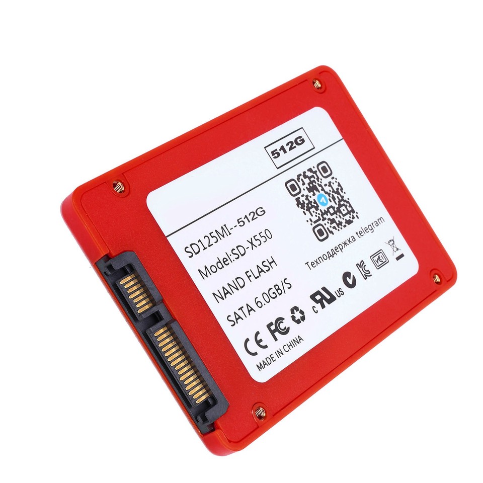 2.5 Iii Ssd 550Mb/S Internal Hard Drive For Pc/Laptop 512Gb Red 8I7W ...