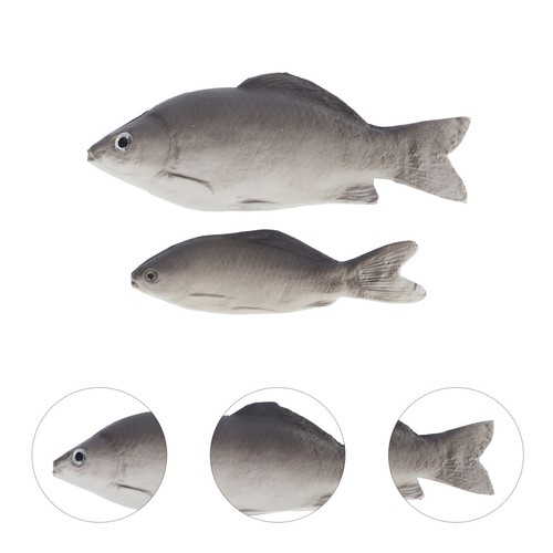 4 Pcs Drama Props Fish Figurines Artificial Decoration Fake Food for ...