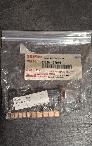 GENUINE TOYOTA LEXUS FUSE LINK BLOCK ASSEMBLY 82620-07080 NEW! | eBay