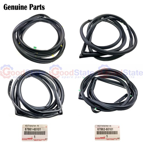 Genuine Toyota LandCruiser UZJ100 Front Rear LH RH Door Weatherstrip ...
