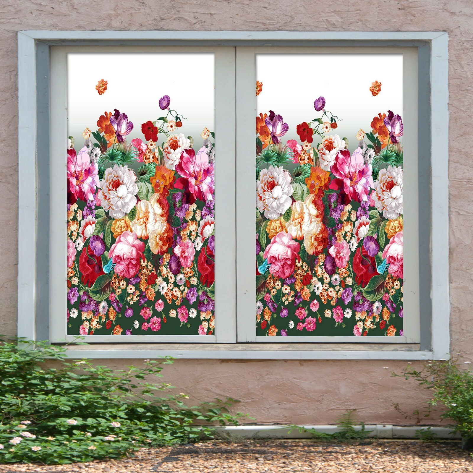 3D Flower Petals O2077 Window Film Print Sticker Cling Stained Glass UV ...