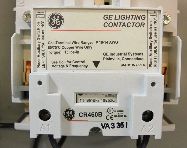 GE CR460B 480V Lighting Contactor for sale online | eBay