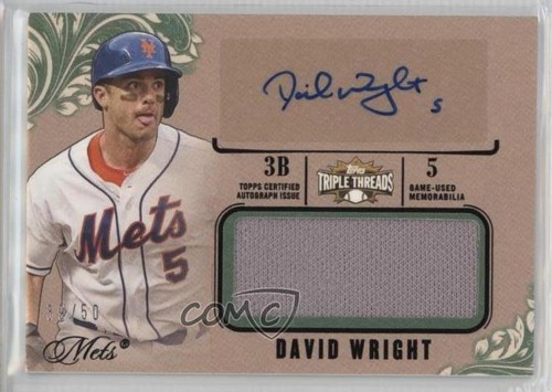 2014 Topps Triple Threads Unity Jumbo Relics Emerald /50 David Wright ...