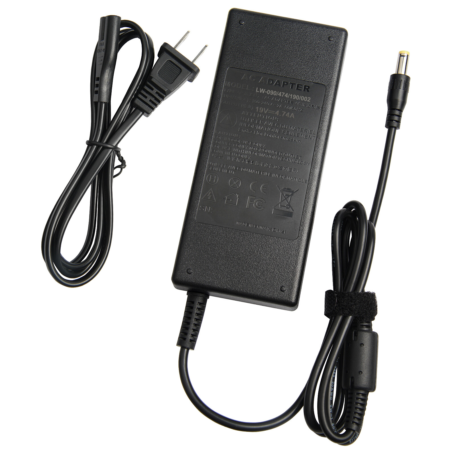 AC Adapter Battery Charger Cord for Fujitsu LifeBook T4410 T5010 T730 ...