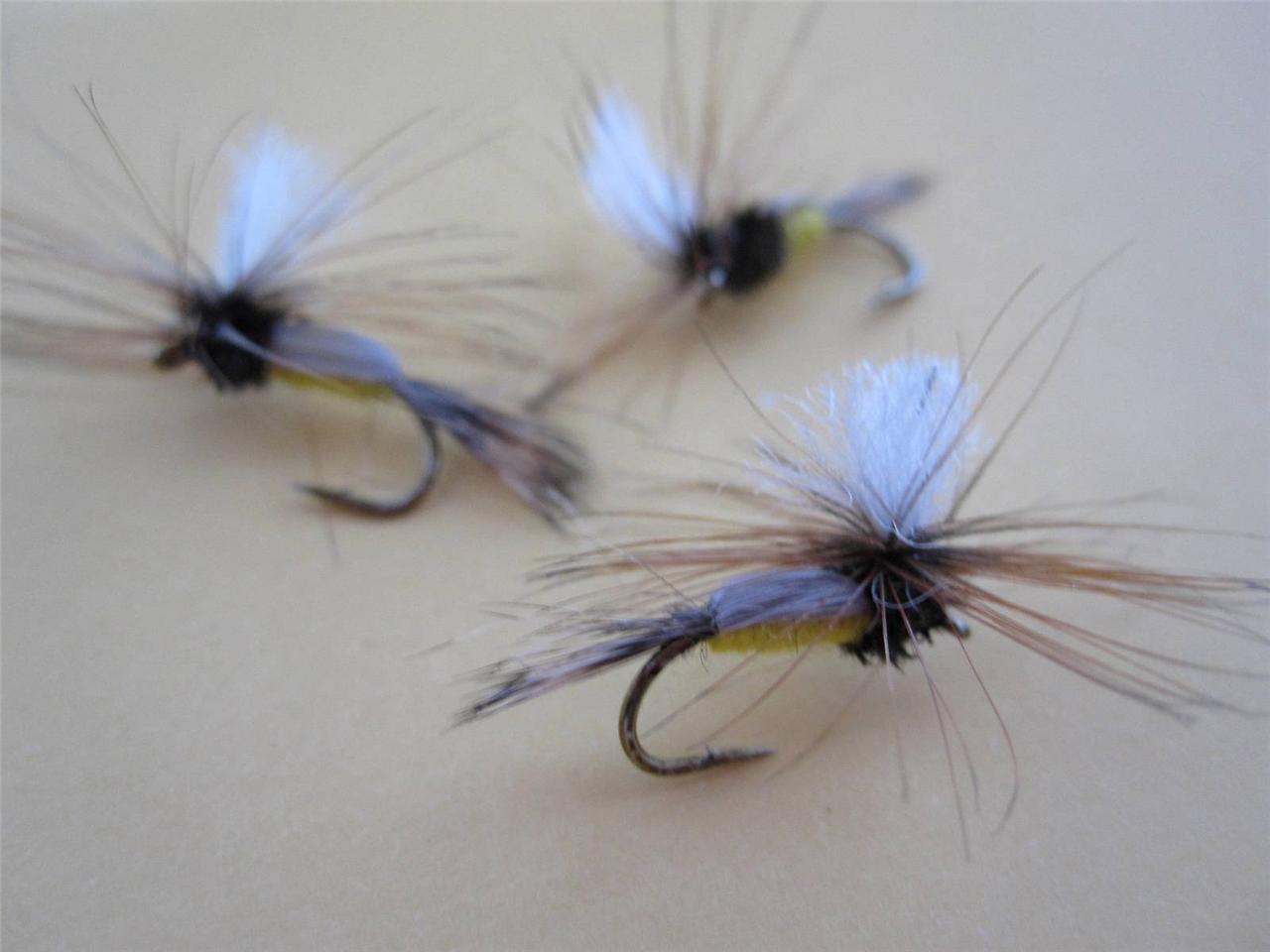 1 DZ D-3 PARACHUTE HUMPY'S (COLORS & SIZES AVAILABLE), DRY FLIES **MUST ...