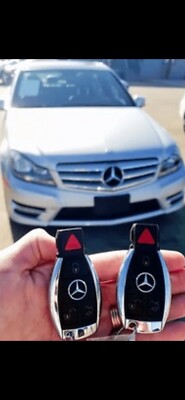 TWO!! W204 MERCEDES BENZ NEW KEY FOB PROGRAMMING MAIL-IN EIS 2007-2012 ...