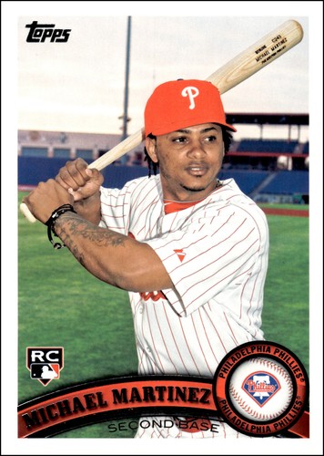 2011 Topps #524 Michael Martinez Rookie Philadelphia Phillies | eBay