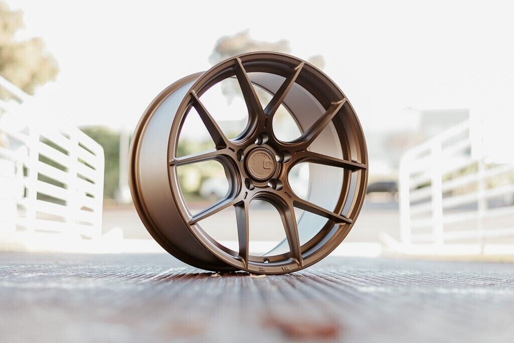 18" Aodhan AH11 Wheels 18x8.5 +35/18x9.5 +35 5x120 Matte Bronze Rims ...