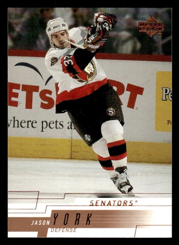 Jason York 2000 Upper Deck #351 Ottawa Senators | eBay