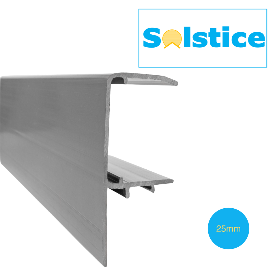 Solstice PVC F Section (Edge Trim) for Polycarbonate Sheets | 10mm ...