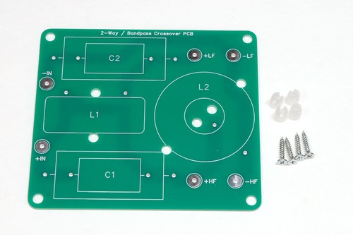 General Purpose DIY Speaker Crossover PCB - 2nd Order 2-way or Bandpass ...