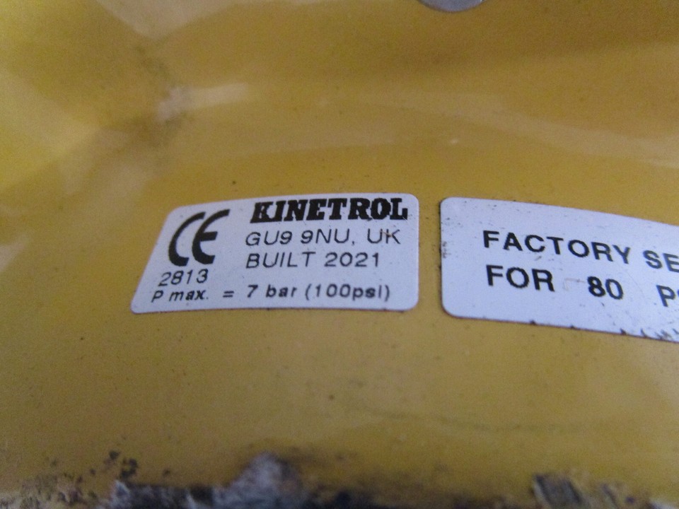 Kinetrol Model 9 Pneumatic Rotary Vane Actuator KV-4106-1P3 GU9 9NU 097 ...