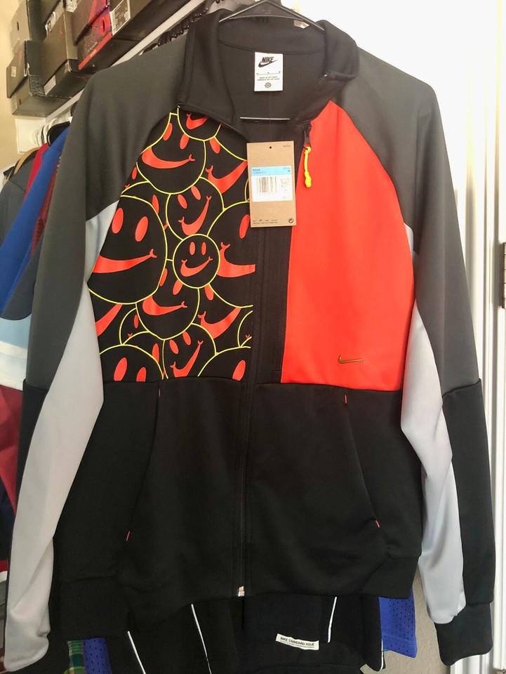 Nike N98 Smile Track Jacket Black Red Grey Yellow DQ3524 010 Men's Size ...
