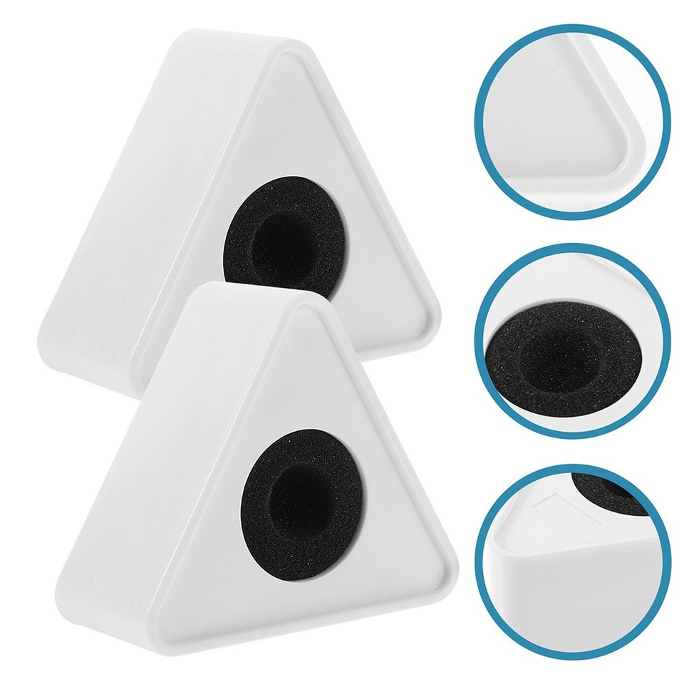 3pcs Useful Mic Logo Flag Triangle Microphone Flag Microphone Logo ...