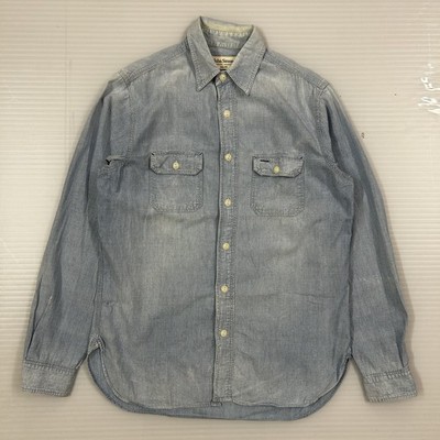 John Simons Apparel Company Button Down Denim Long Sleeve Shirt Size ...