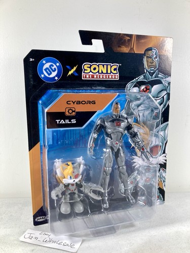 DC X Sonic the Hedgehog Cyborg and Tails 2-Pack Jakks Pacific NEW ...