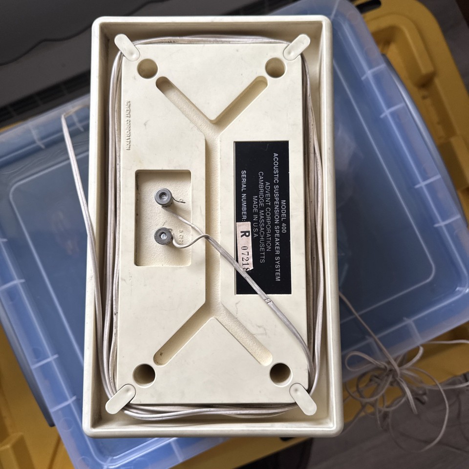 ADVENT Model 400 FM RADIO TUNTER Receiver "TESTED WORKING" cream color ...