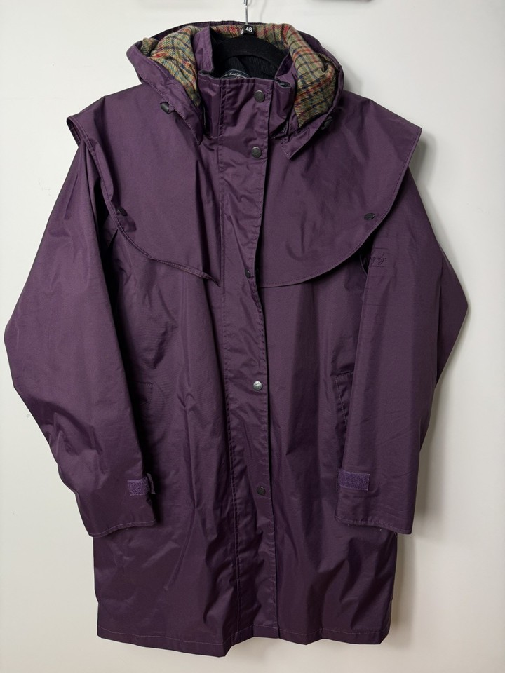 Jack Murphy Womens Purple Hooded Rain Coat Size 12 | eBay UK