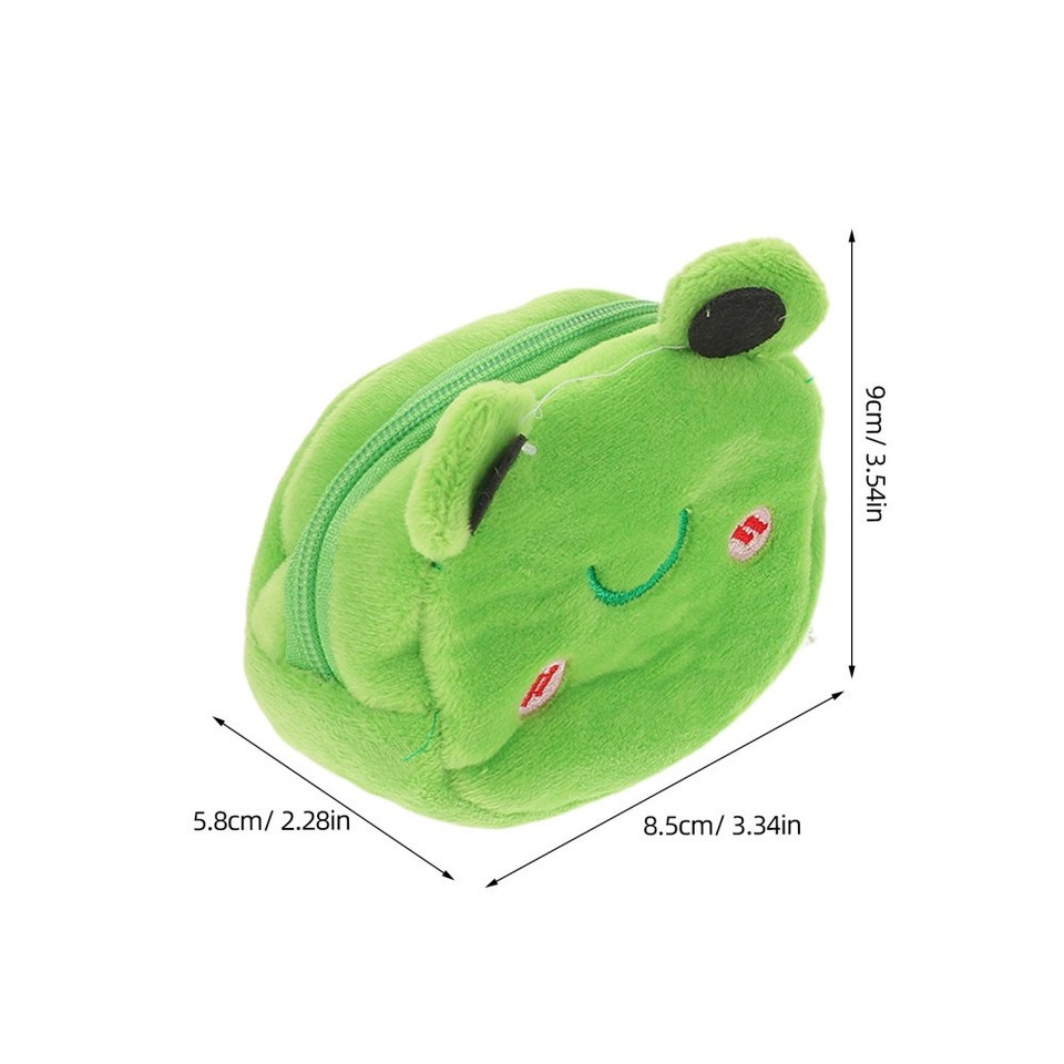 2pcs Animal Coin Purse: Women Cute Plush Frog Coin Purse Small Kawaii ...