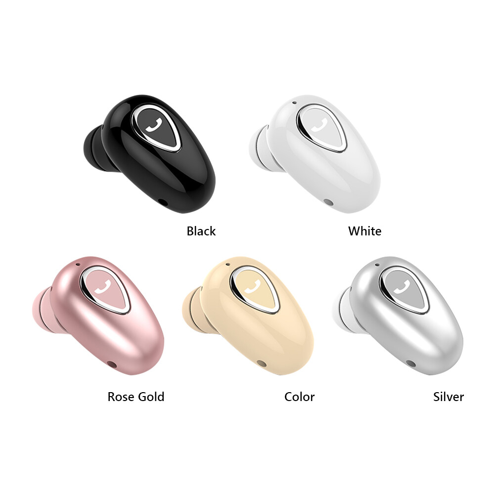 YX01 Mini Bluetooth Headset Hands Free Wireless Single Ear Earbud w ...