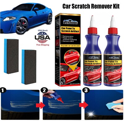 2× Auto Car Scratch Remover Kit for Deep Scratches Paint Restorer ...