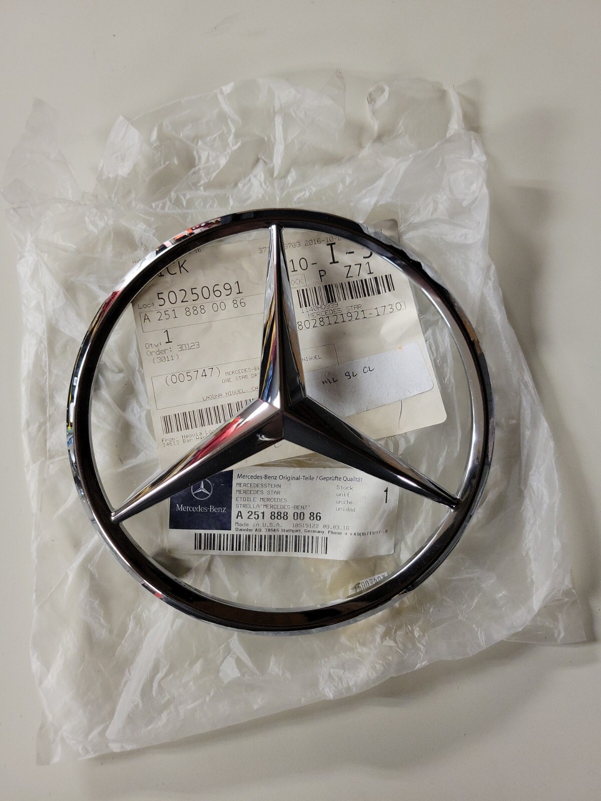 MERCEDES BENZ 2518880086 Genuine OEM Factory Original Emblem for sale ...