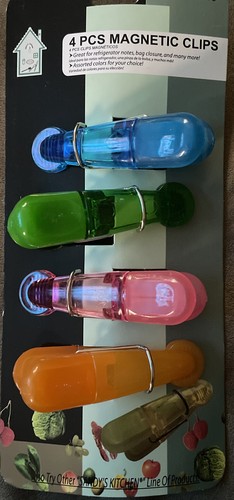 4pc Kitchen Bag Clips Magnet Food Chip Multi Purpose Clothespin Mini ...
