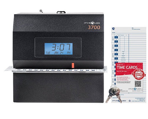 Pyramid 3700 Heavy Duty Steel Time Clock and Document Stamp - Made in ...