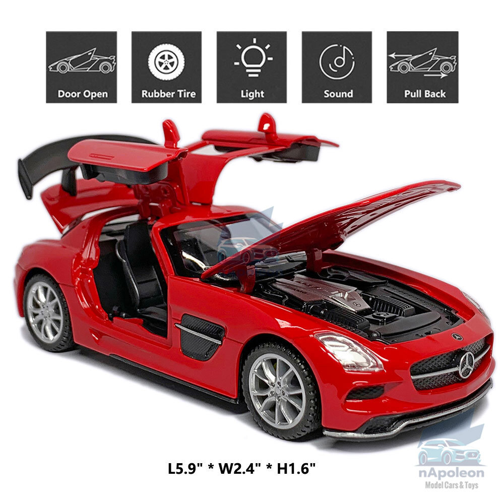 1:32 Mercedes-Benz SLS AMG Model Car Diecast Toy Vehicle Collection ...