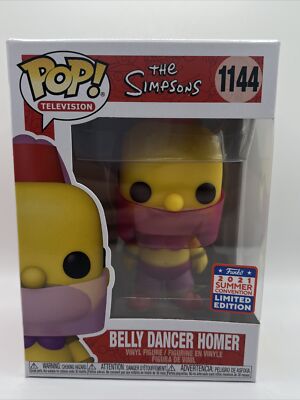 Pop Funko #1144 Simpsons Belly Dancer Homer Summer Convention Exclusive ...