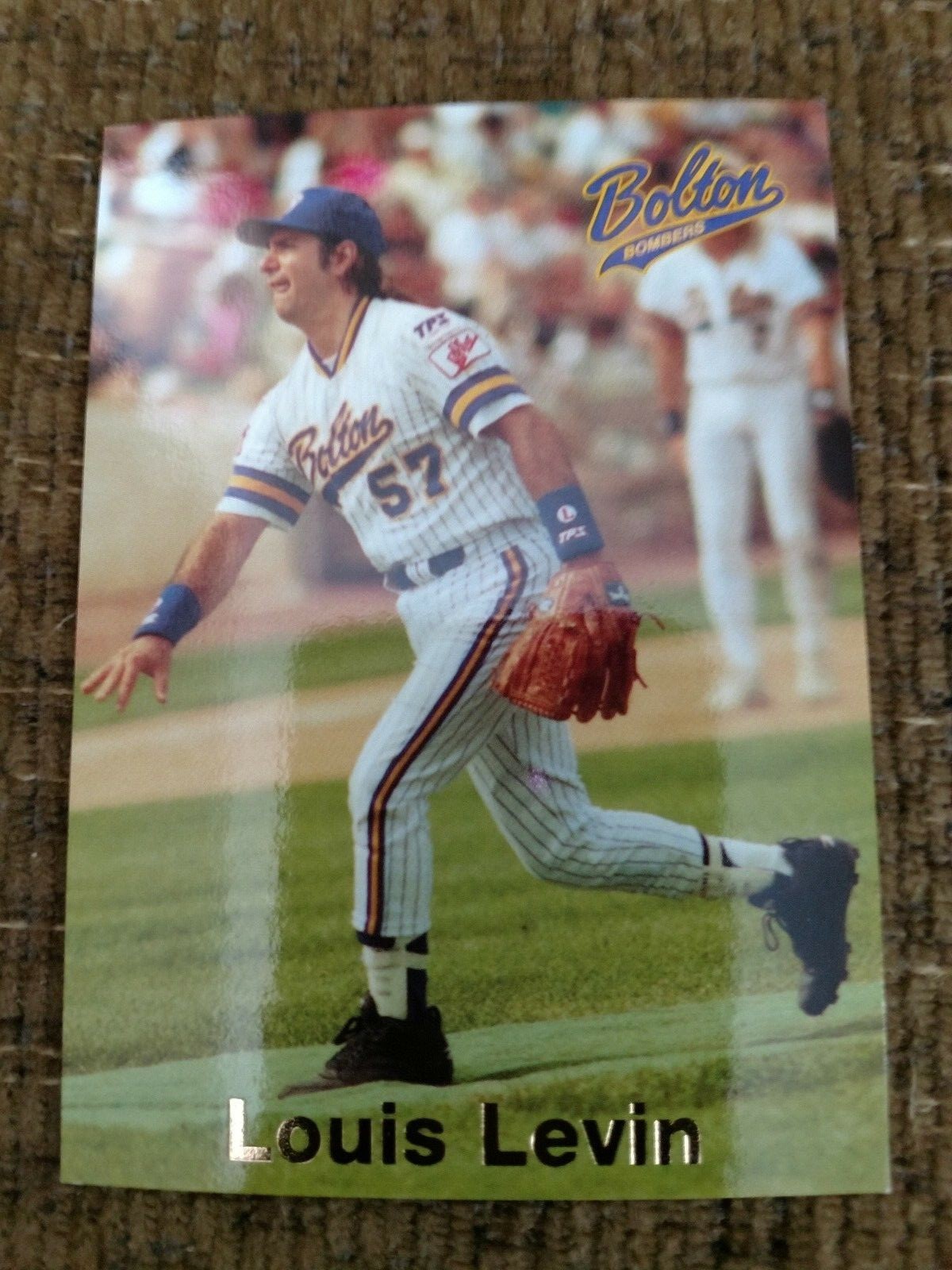 Louis Levin Baseball Card Bolton Bombers | eBay