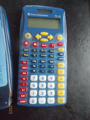 TI-15 Solar Powered Explorer Elementary Calculator with Cover ...