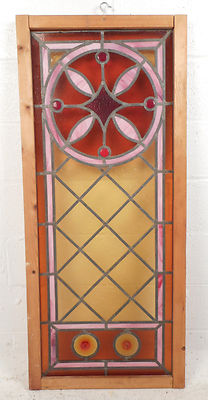 Vintage Stained Glass Window Panel (3052)NJ | eBay