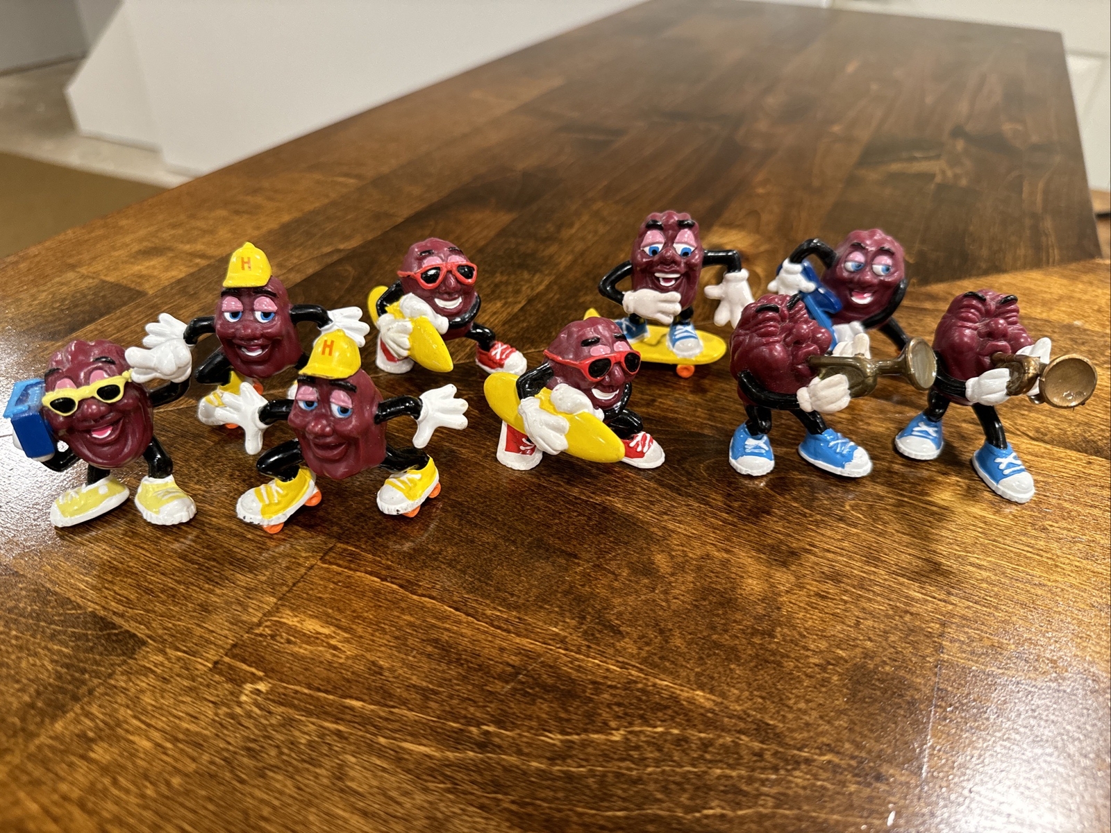 Lot Of 9 Vintage Applause 1980s California Raisins Band Musical Figures ...