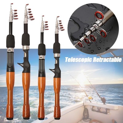 Telescopic Retractable Casting Spinning Fishing Equipment Lure Rods ...