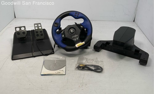 Logitech Driving Force Gaming Racing Wheel With Pedals For Sony PS2 | eBay